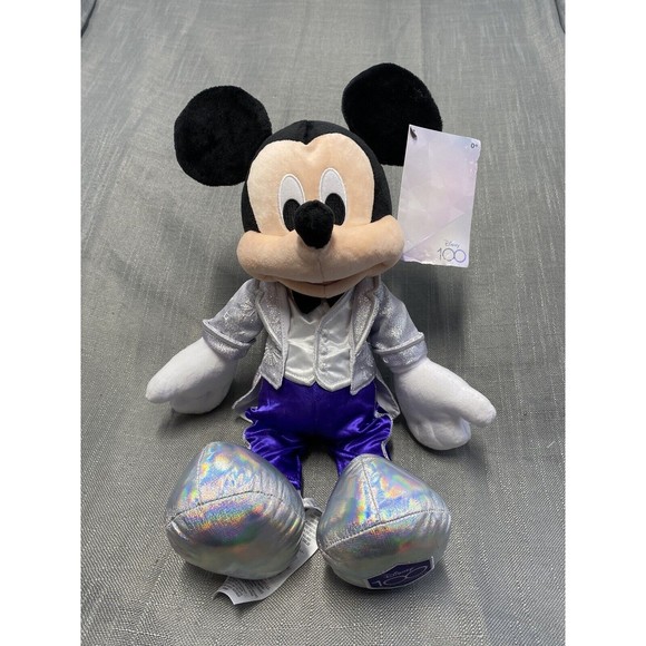 Disney | Toys | Disney Store Mickey Plush The Disney 0 Years Platinum ...